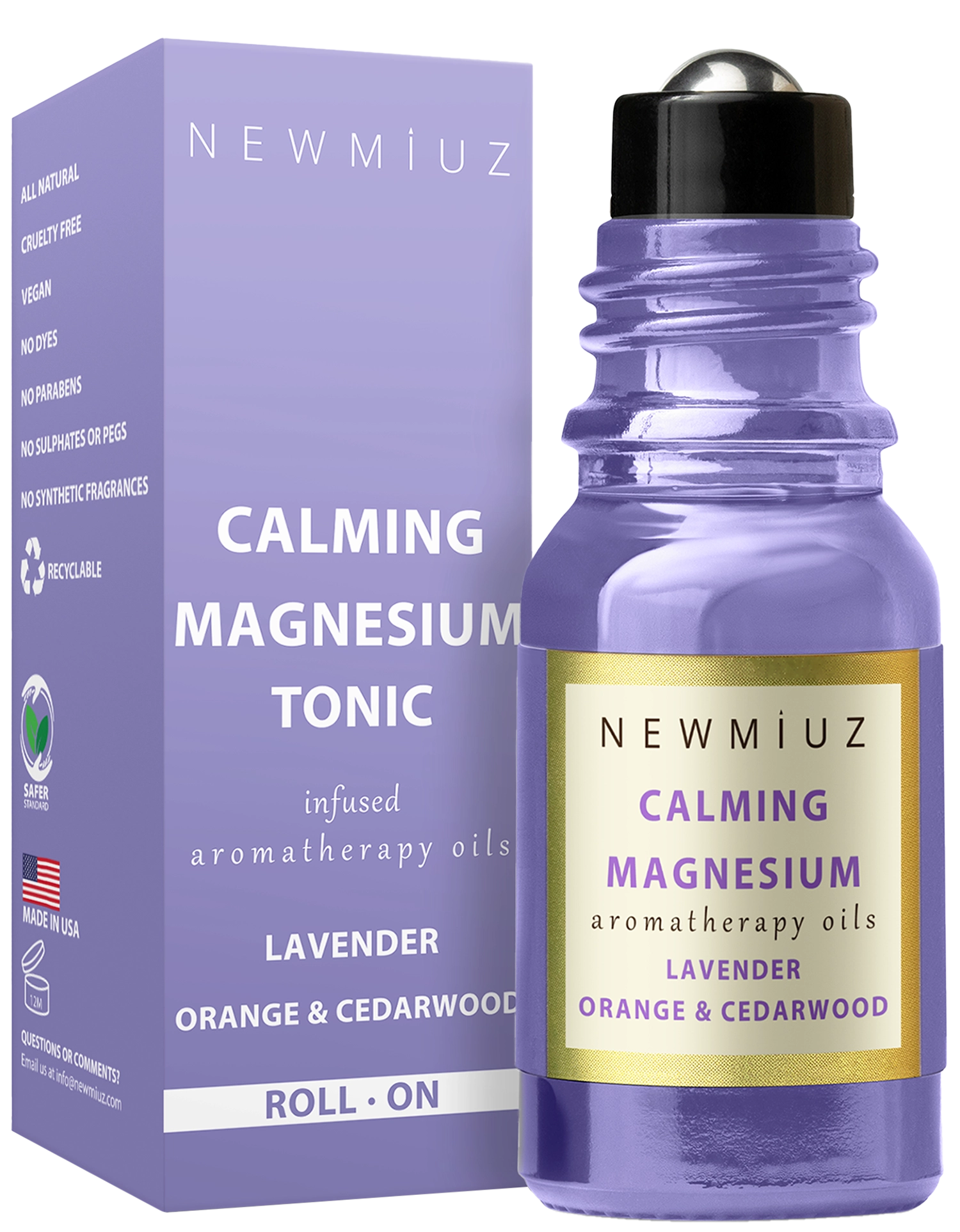 Calm Magnesium Roll-On for Stress Relief & Relaxation – NEW MIUZ