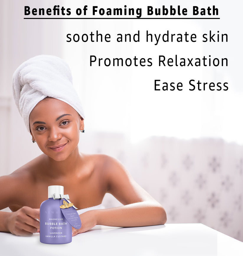 Magnesium Foaming Bubble Bath Potion Infused with Lavender and Vanilla ...