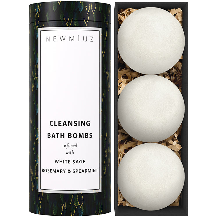 Sage Bath Bombs for Spiritual Energy Cleansing - Smokeless Smudging Se – NEW MIUZ